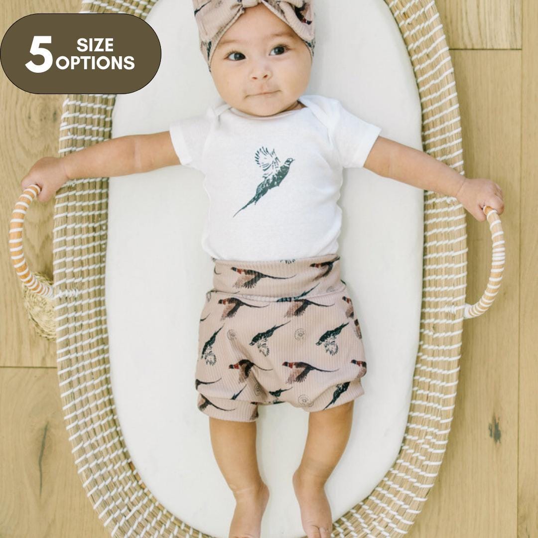 Baby Hunting Outfit Pheasant Hunter Onesie Pheasant Bummies Baby ...