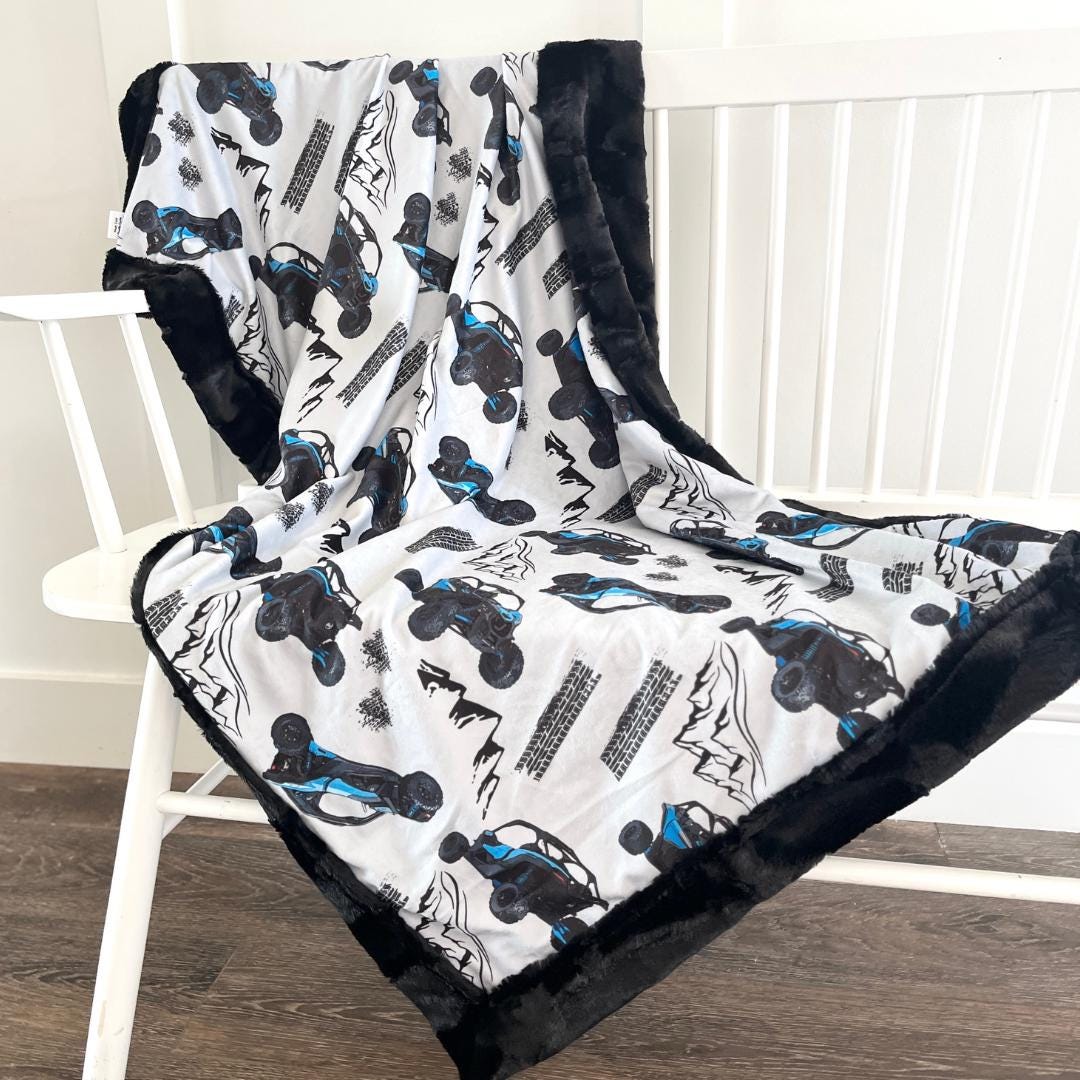 ATV Newborn Blanket for Baby Boy With RZR off Road Custom Name Blanket ...