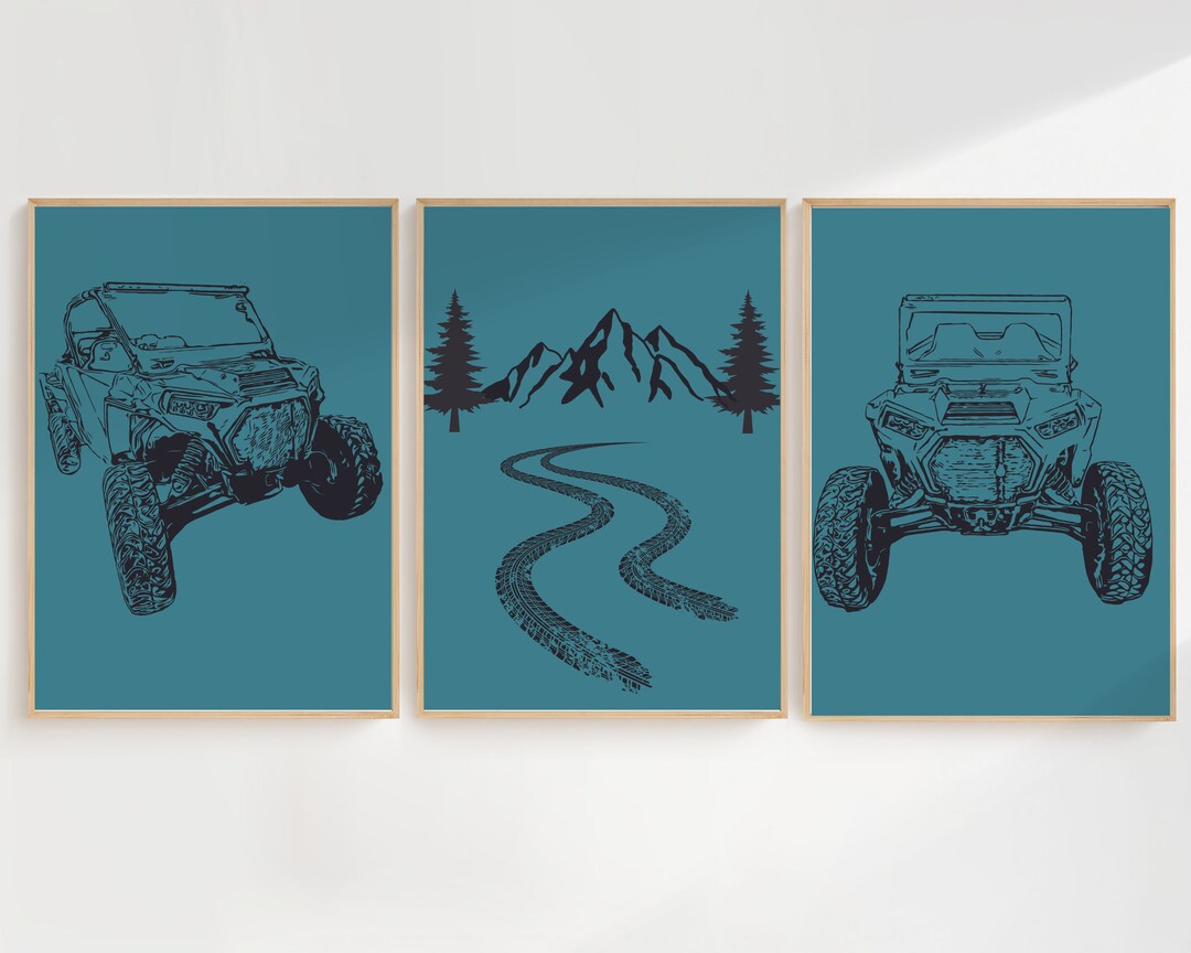 Boy Room Wall Art Polaris Rzr Room Decor for Boy Nursery Outdoor Theme ...