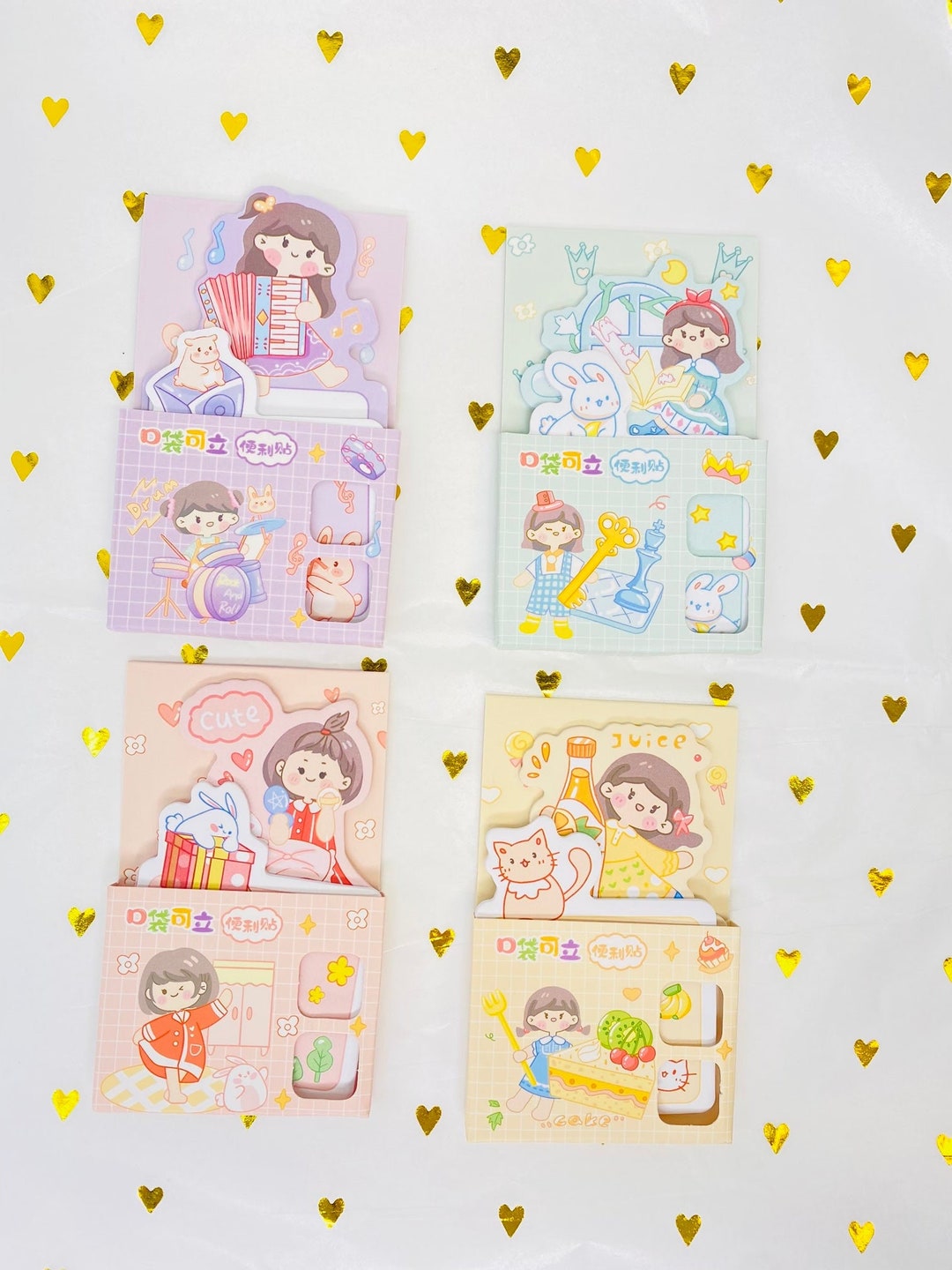 Kawaii Sticky Notes With Stand - Etsy