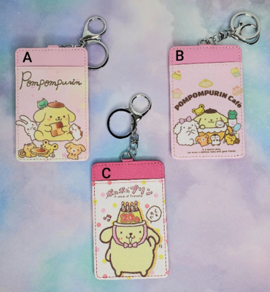 Pompompurin ID, Card Holder Keychain - Etsy