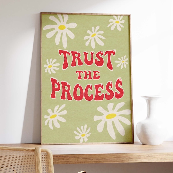 Trust the Process Wall Art - Etsy