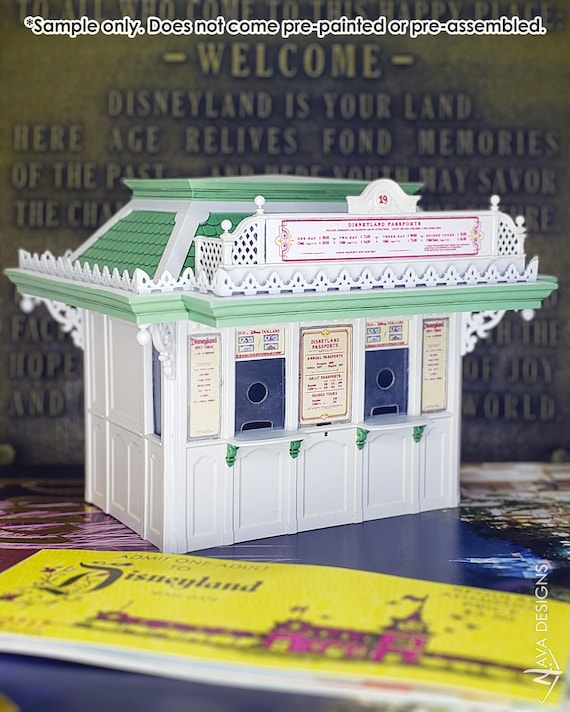 Disneyland Ticket Booth Scale Model Kit STL Files - Etsy