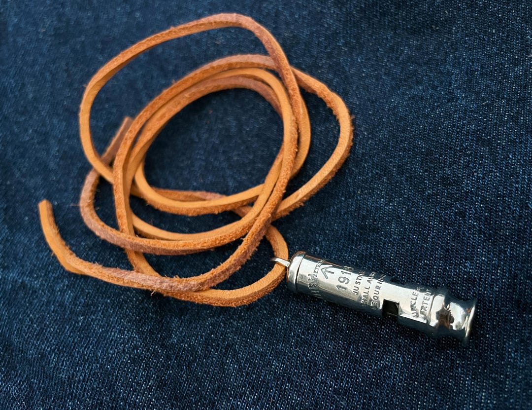 925 Sterling Silver Whistle Necklace, Vintage Style Music Pendant ...