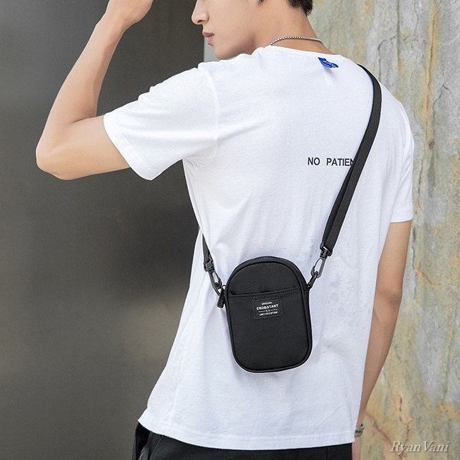 Mini Messenger Bag, Men Hip Bag, Casual Chest Bag, Casual Daily Bag ...