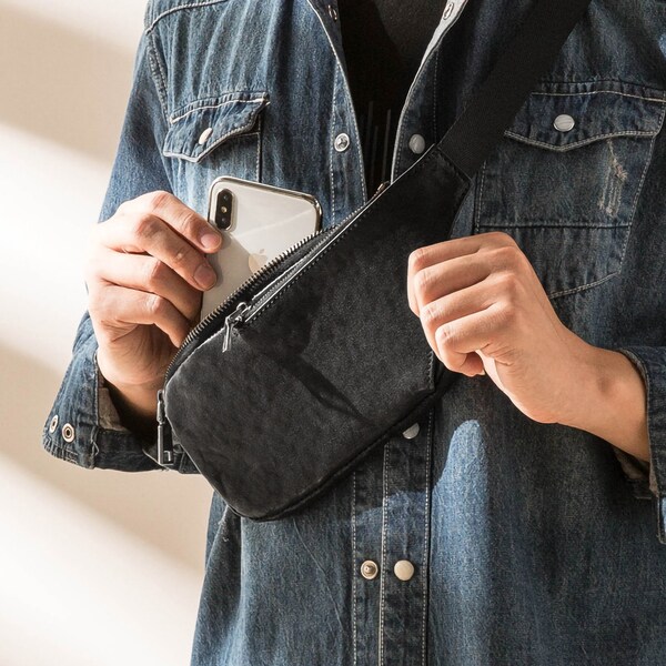 Buy Leather Hip Bag - Etsy