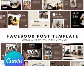 Facebook Post Templates, Editable on Canva Template, Instagram Post ...