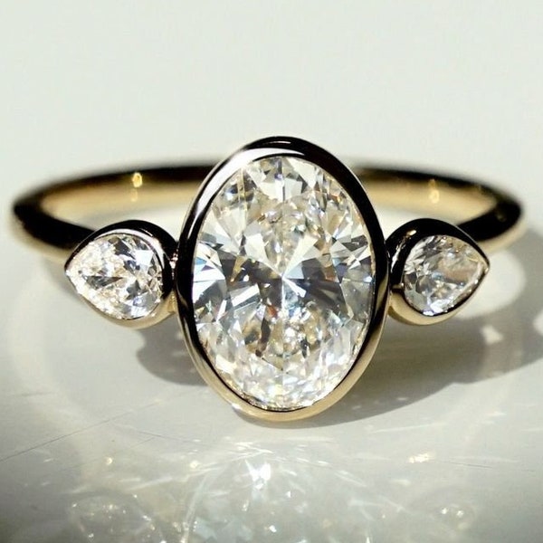 Gold Bezel Ring - Etsy