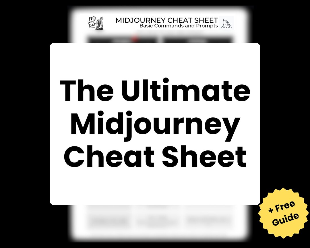 The Ultimate Midjourney Cheat Sheet Quick Reference Guide to - Etsy ... The Ultimate Midjourney Cheat Sheet Quick Reference Guide to - Etsy ...