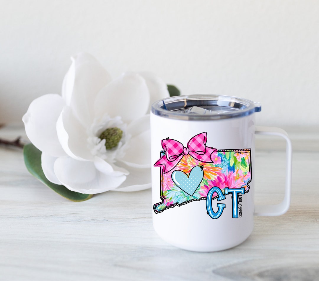 Connecticut Coffee Mug: Stainless Steel Camper Mug, State Souvenir - Etsy