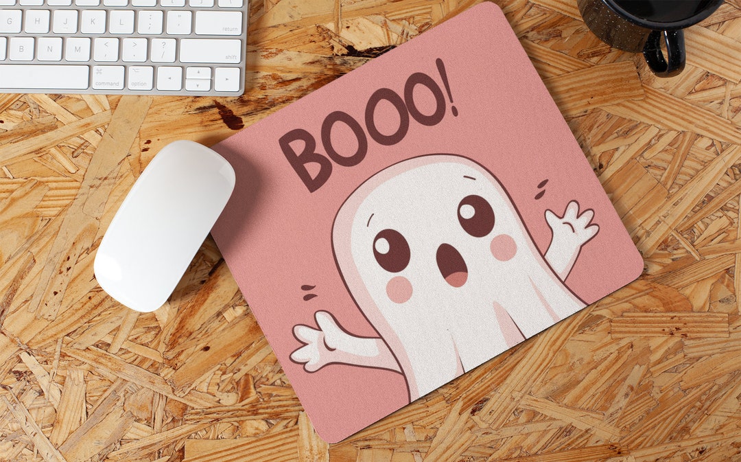 Ghost Mouse Pad, Cute Ghost, Boo the Ghost, Funny Ghost Mousepad ...