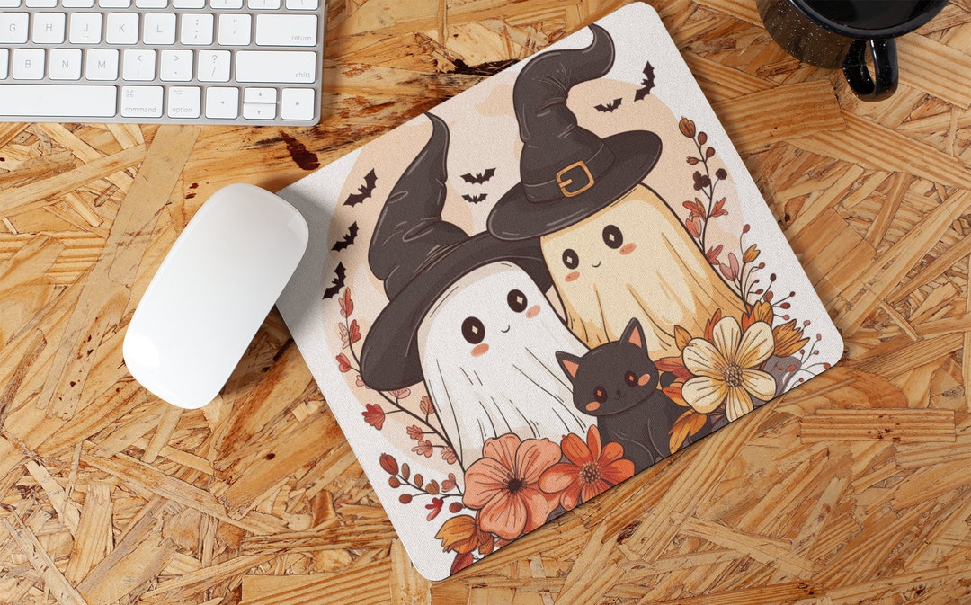 Ghost Mouse Pad, Cute Ghost, Boo the Ghost, Funny Ghost Mousepad ...