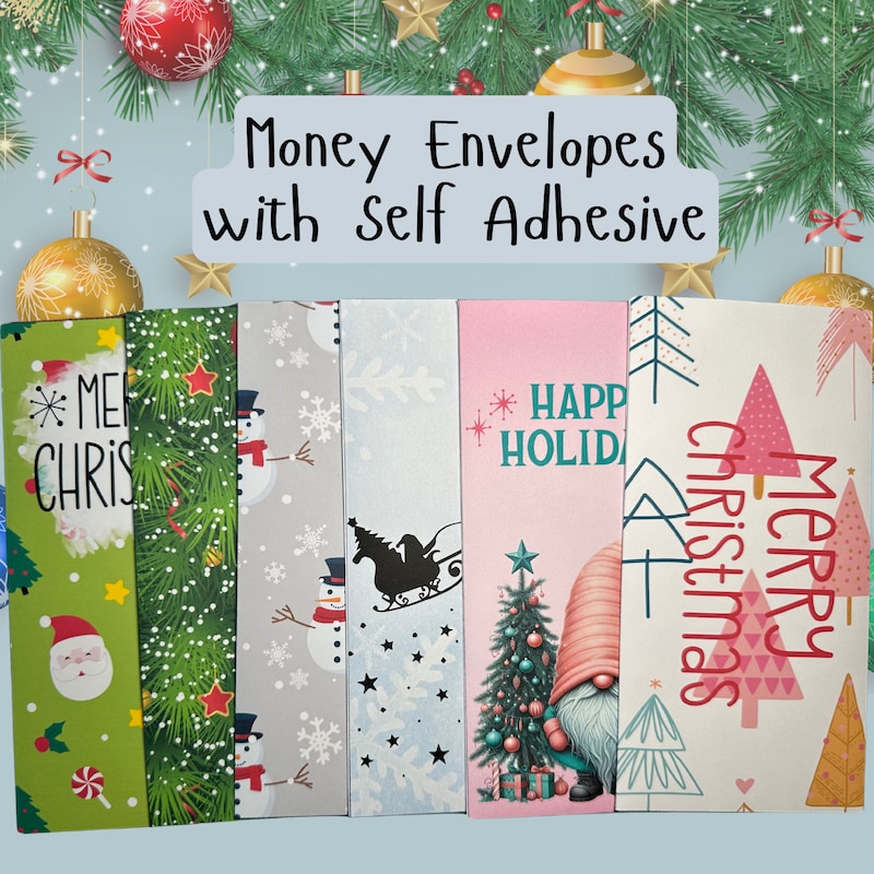 Christmas Money Envelopes - Etsy
