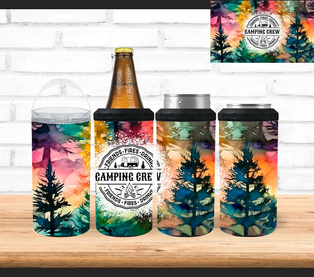 Camping Crew 4 in 1 Can Cooler | Camping Gift | Camping Gift Idea | Co ...