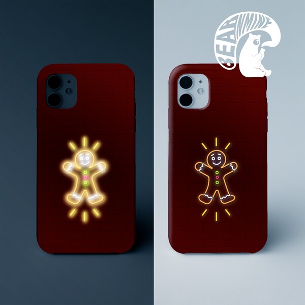 Gingerbread Man Phone Case - Etsy