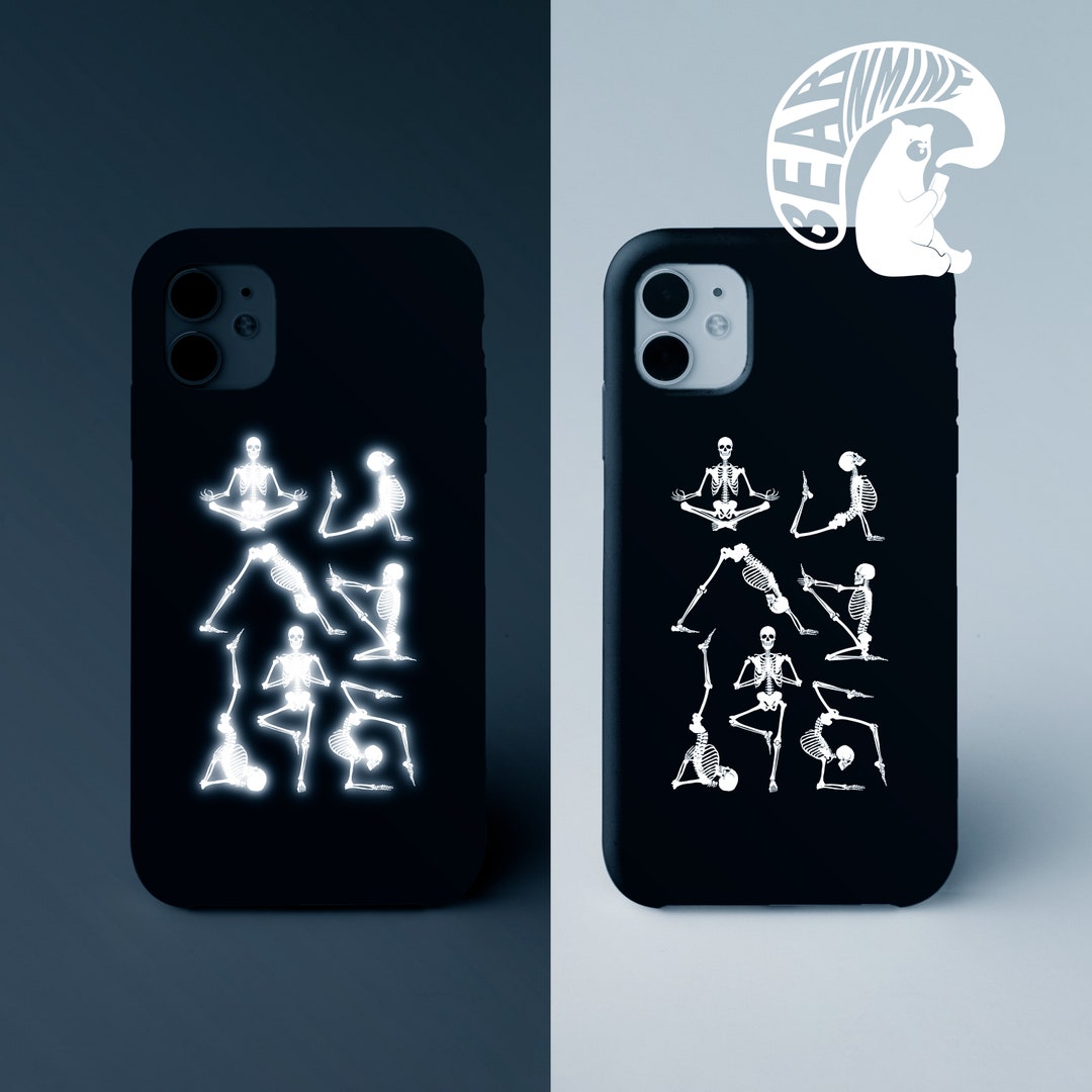 Led Light 'skeletons Yoga Poses' Phone Cases-cover for Samsung, Huawei ...