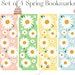 Spring Daisy Printable Bookmarks, Bookish Bookmark Set, Page Savers ...