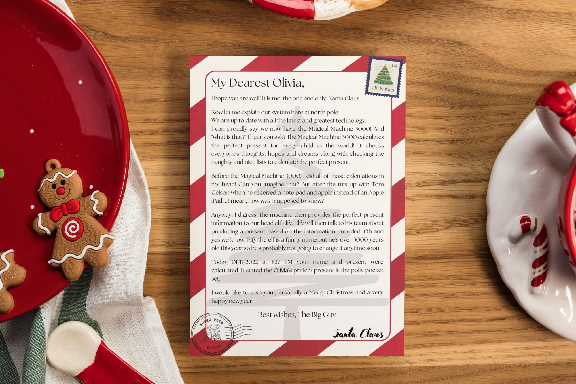 Editable Letter From Santa (funny) Custom | 5 to Choose From, 2 Design ...