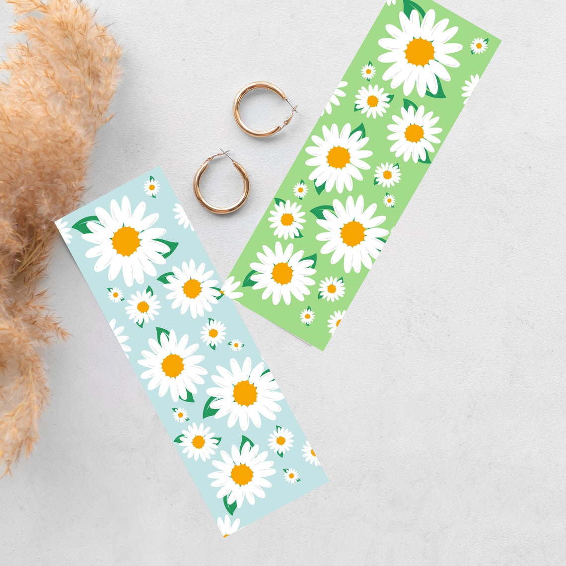 Spring Daisy Printable Bookmarks, Bookish Bookmark Set, Page Savers ...