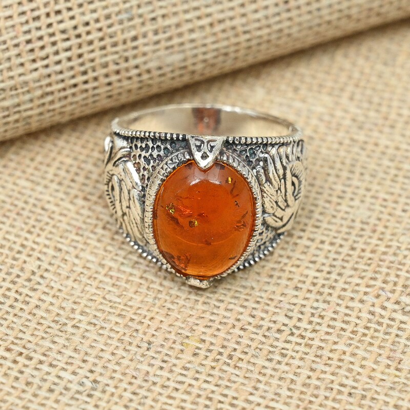 Amber Ring - Etsy