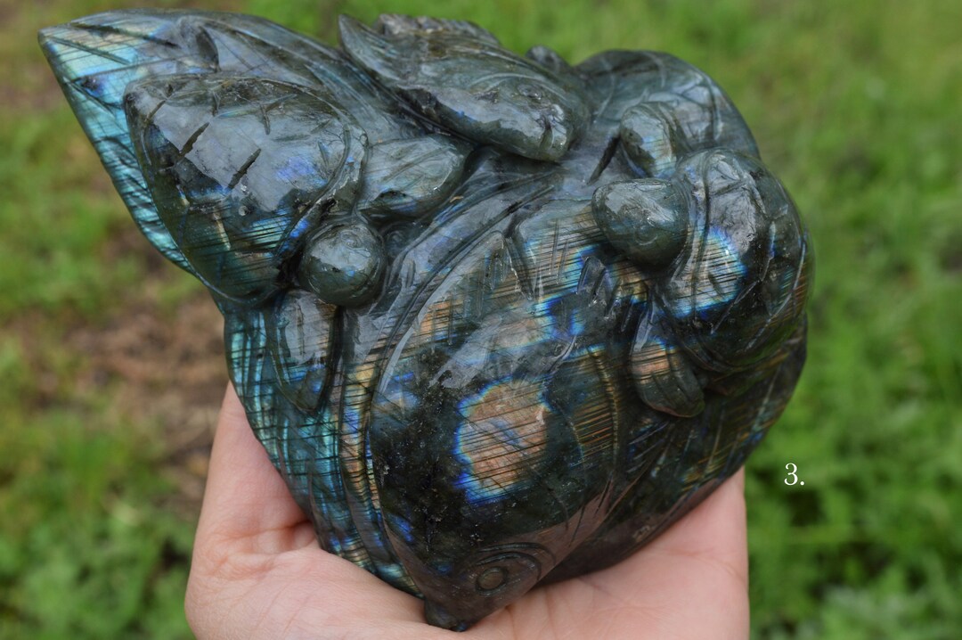 Labradorite Sea Carvings Healing Energy - Reduce Spiritual Stress ...