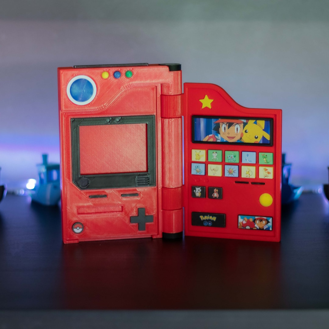 3D Printed Original Pokedex From Pokemons in Real Size Cosplay - Etsy