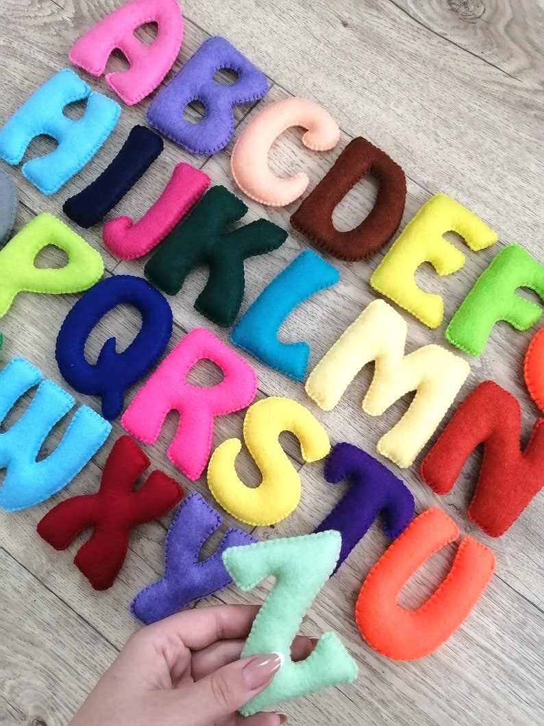 English Alphabet for Kids Baby Soft English Letters in Cotton - Etsy