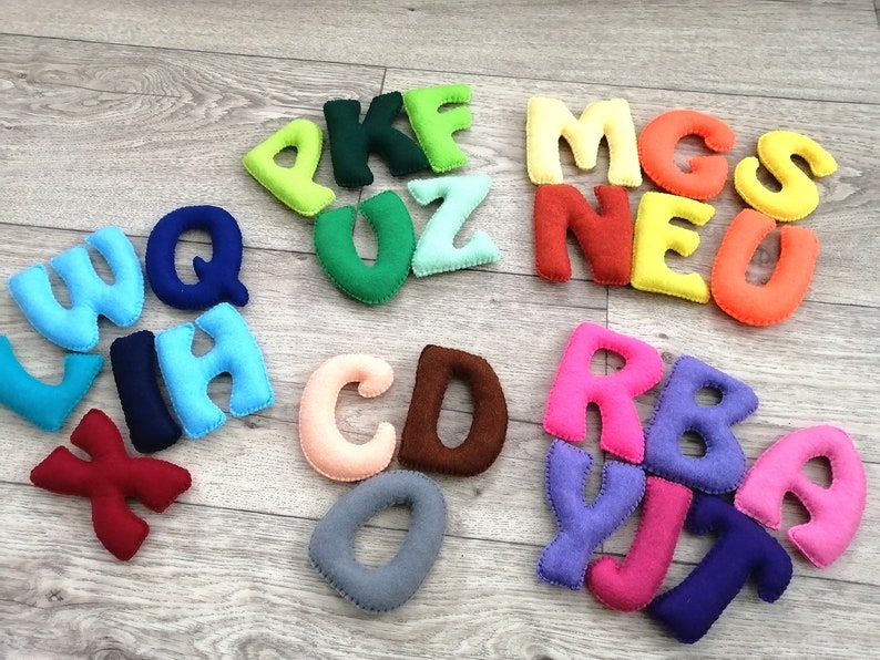 English Alphabet for Kids Baby Soft English Letters in Cotton - Etsy