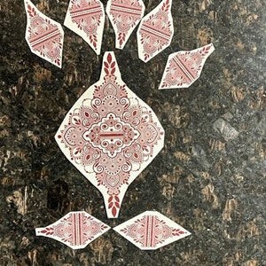 Bliss- (pair) Temporary Henna Tattoo - Etsy
