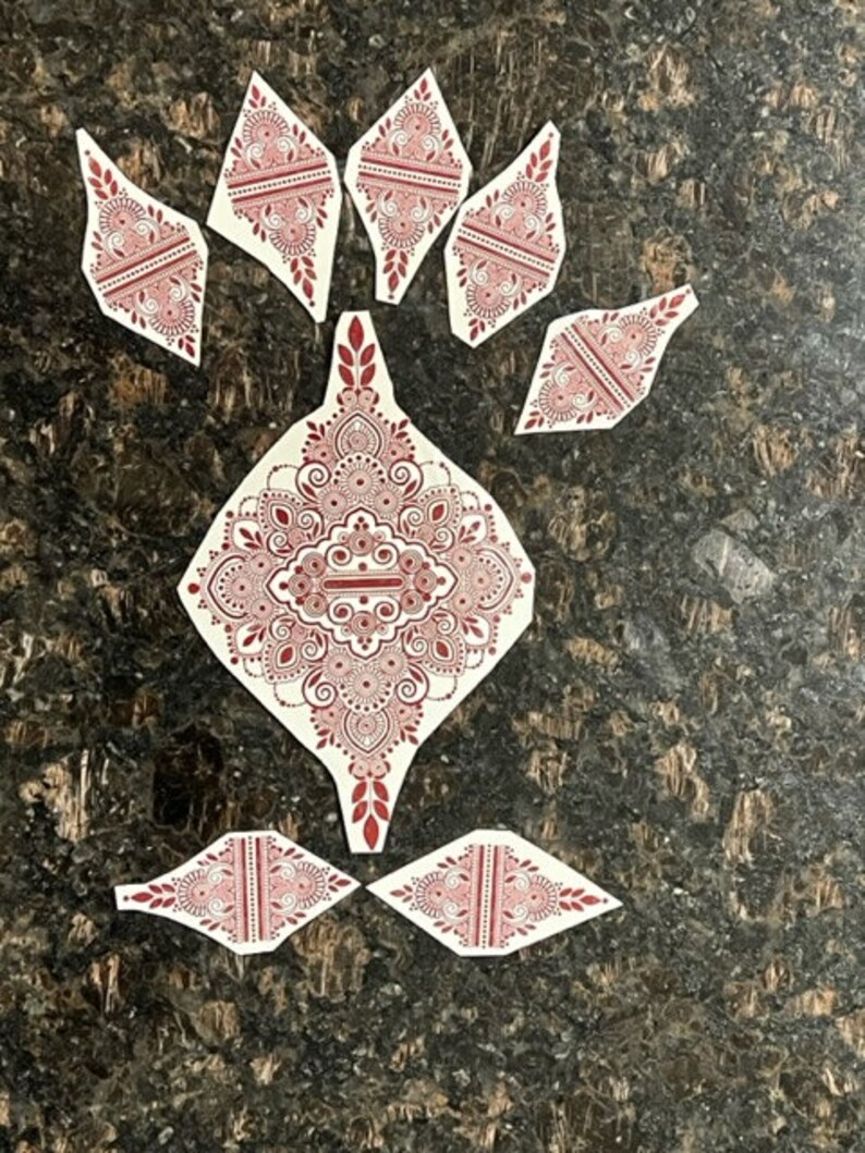 Bliss- (pair) Temporary Henna Tattoo - Etsy