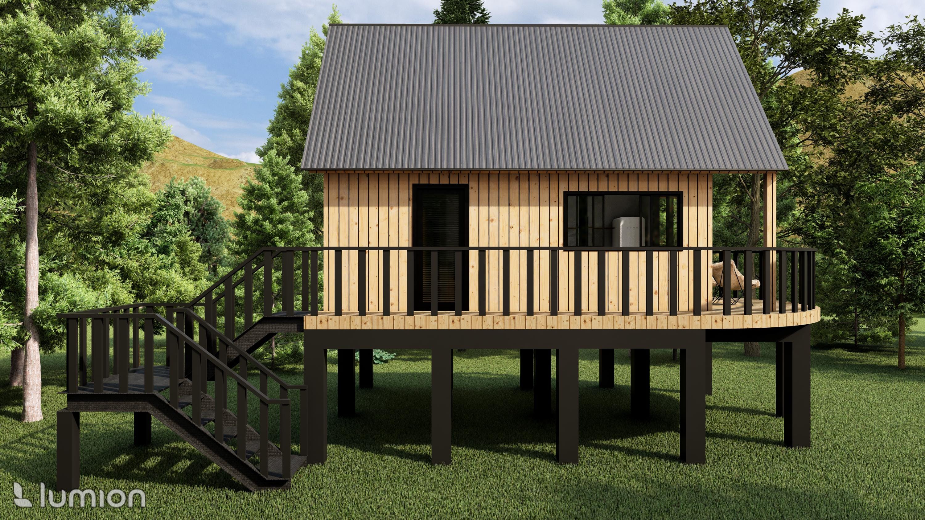 Rustic Duplex Treehouse – 85 M2 Two-story Woodland Retreat - Etsy