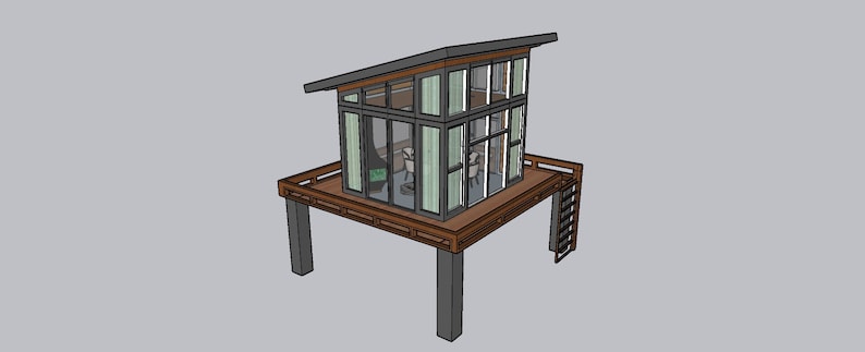 Charming Tree House Design - 1.5 Floors, CAD and STL Formats - Etsy