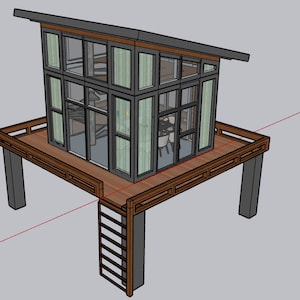 Charming Tree House Design - 1.5 Floors, CAD and STL Formats - Etsy