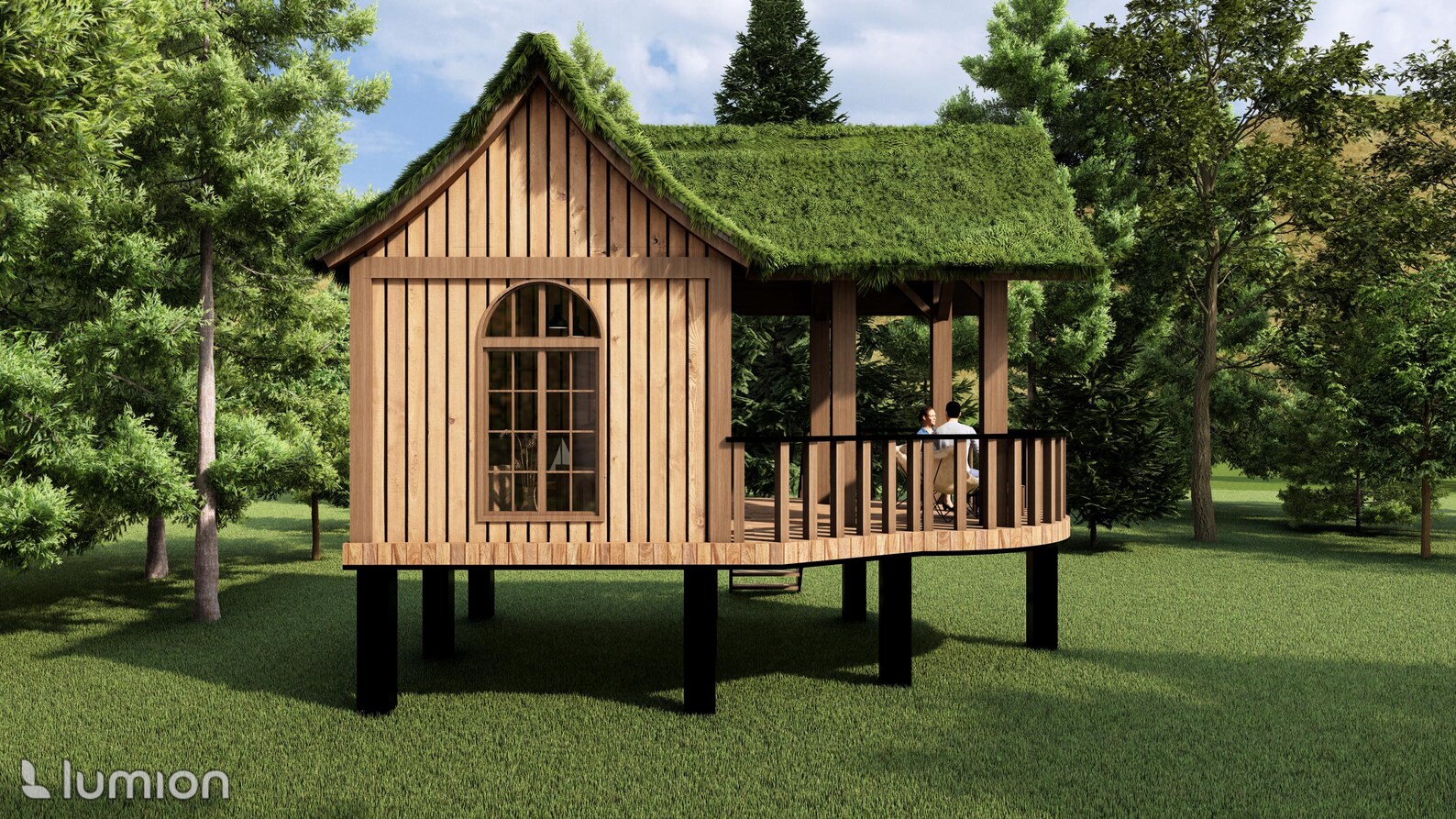 Charming Nordic-style Treehouse - 50 M2 Single-story Design - Etsy