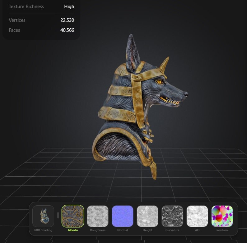 Black Wolf Anubis Style With Samurai Helmet 3D Model for 3D Printing - Etsy