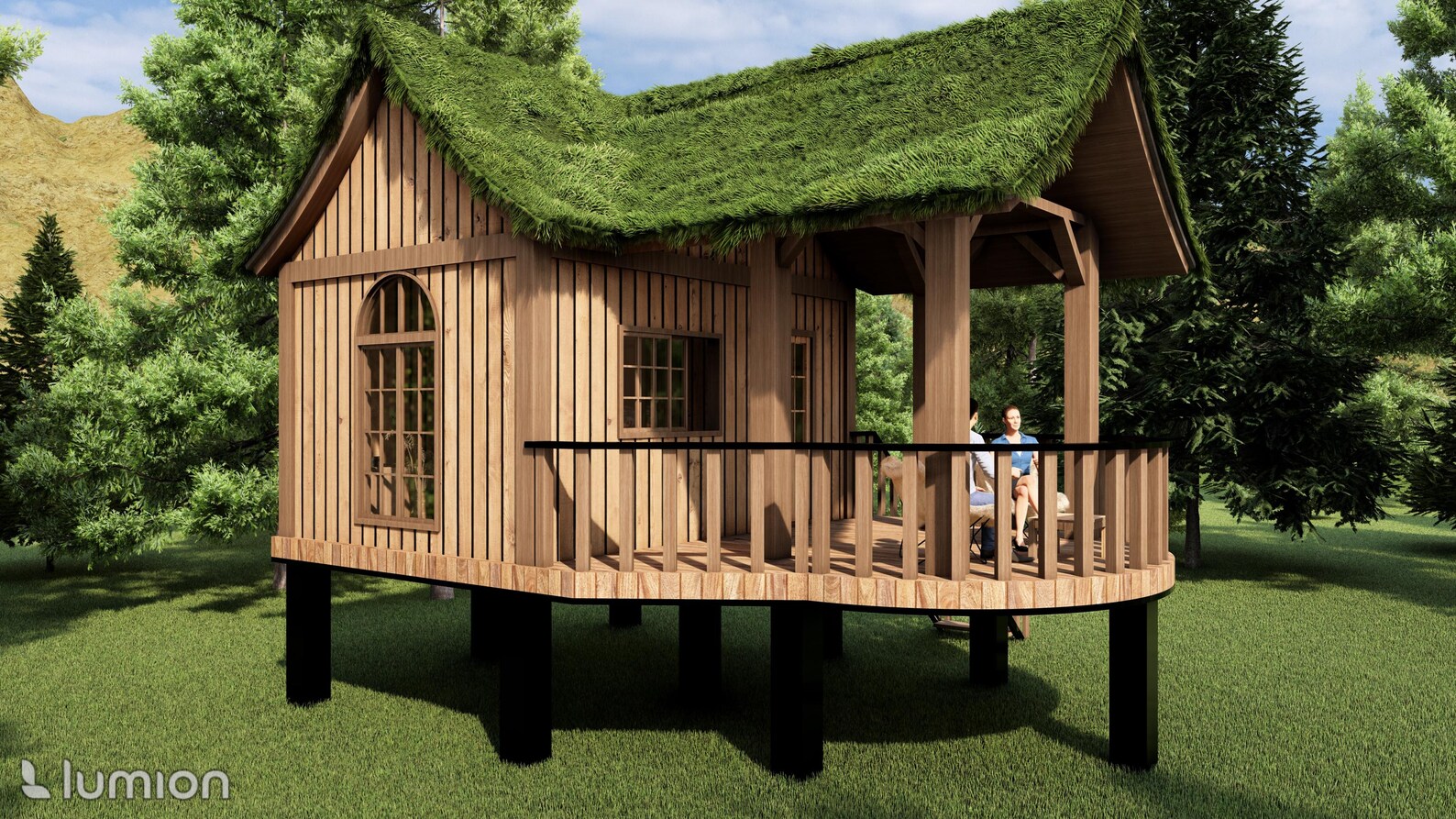Charming Nordic-style Treehouse - 50 M2 Single-story Design - Etsy