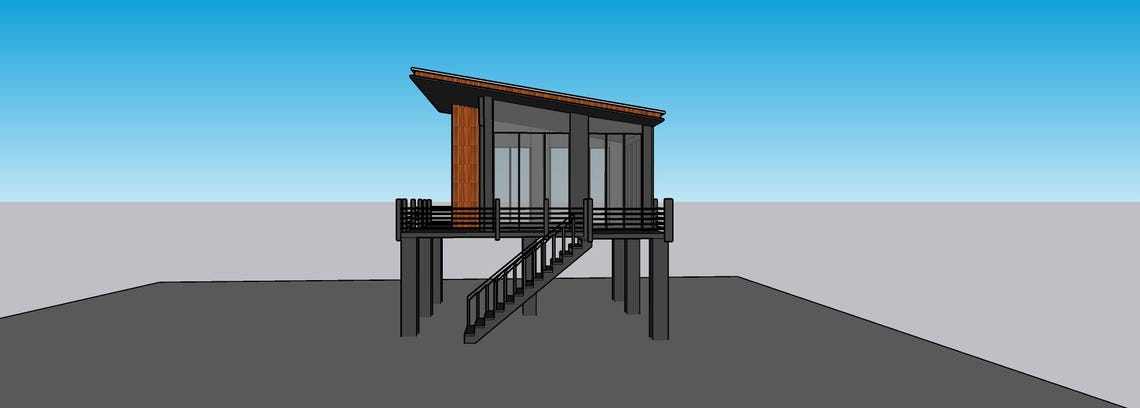 Minimal Treehouse Project - Single-story, 26 M2, Elevated Wooden Design ...