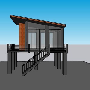 Minimal Treehouse Project - Single-story, 26 M2, Elevated Wooden Design ...
