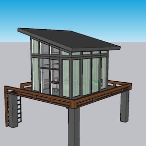 Charming Tree House Design - 1.5 Floors, CAD and STL Formats - Etsy