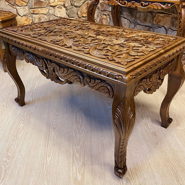 Carved Table - Etsy