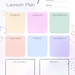 BUNDLE of Five Lesson Plan Pintables, Weekly and Monthly Lesson Plan ...