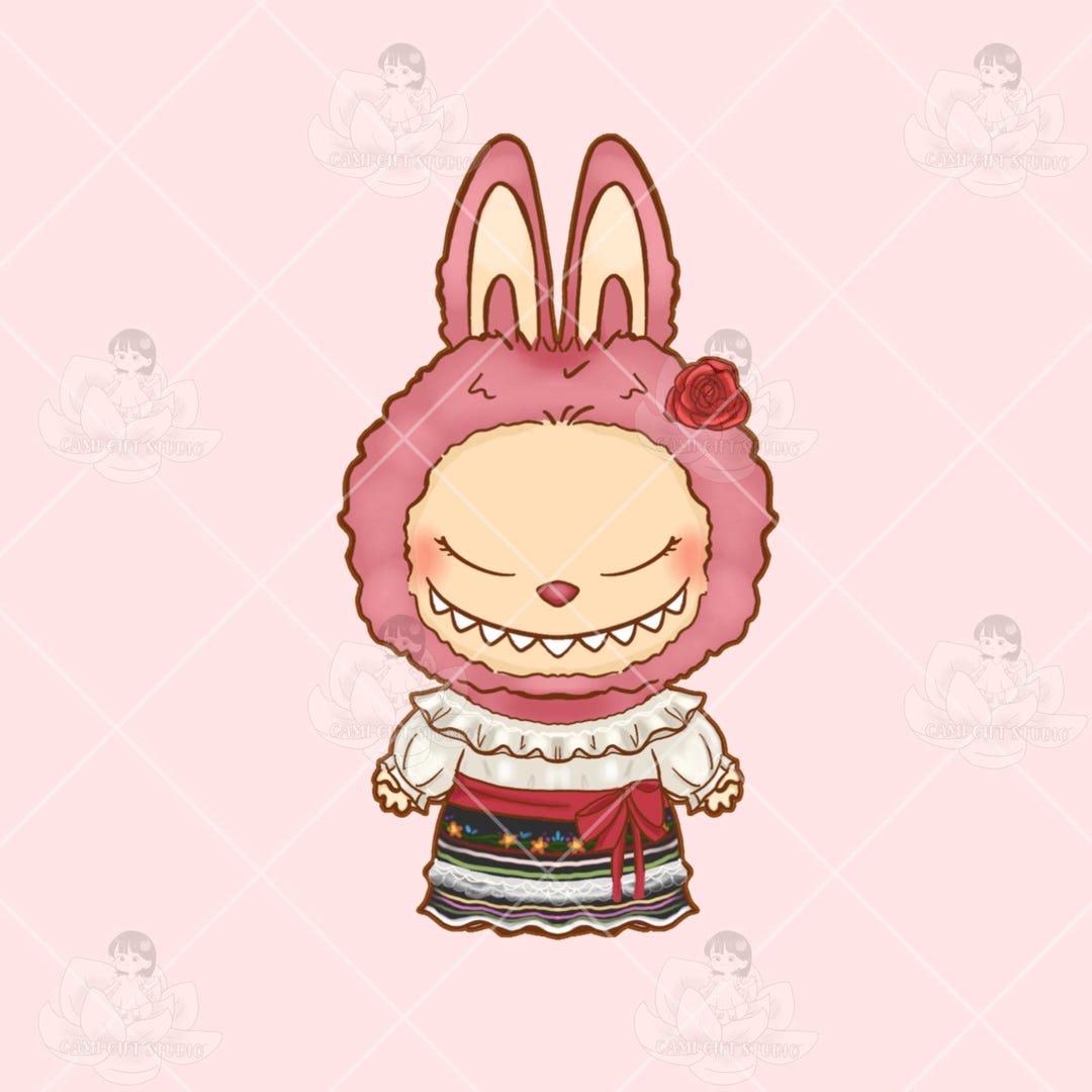 Mexican Labubu Graphic Design - Digital File, Sticker Design, Ready to ...