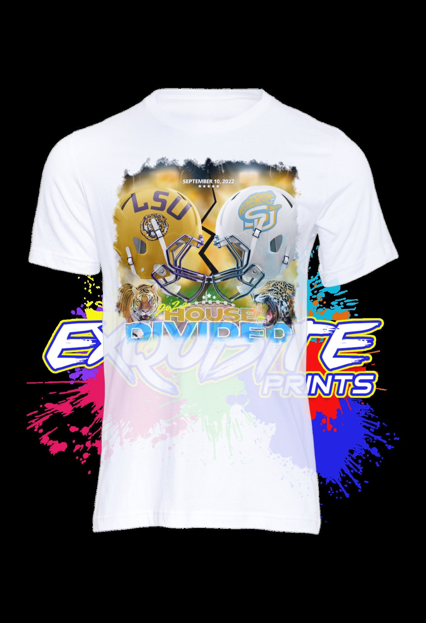 LSU Vs Southern House Divided Ready for Sublimation Print - Etsy