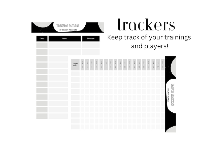 NETBALL COACHING PACK (black & White) - Downloadable A4 Template - Etsy ...