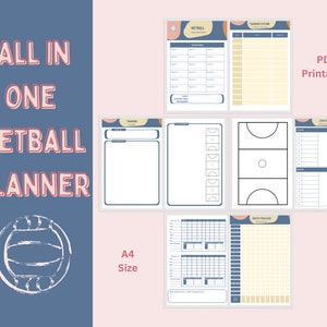 NETBALL COACHING PACK - Downloadable A4 Template - Etsy Australia