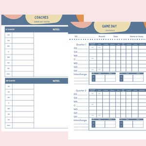 NETBALL COACHING PACK - Downloadable A4 Template - Etsy Australia