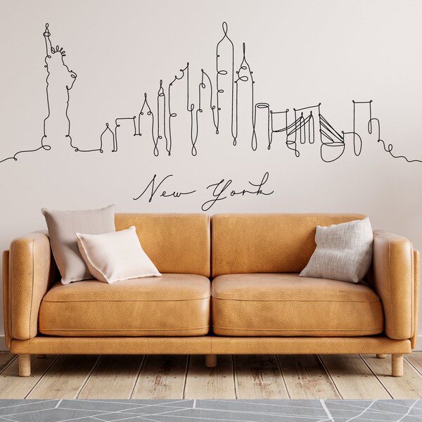New York Wall Decal - Etsy
