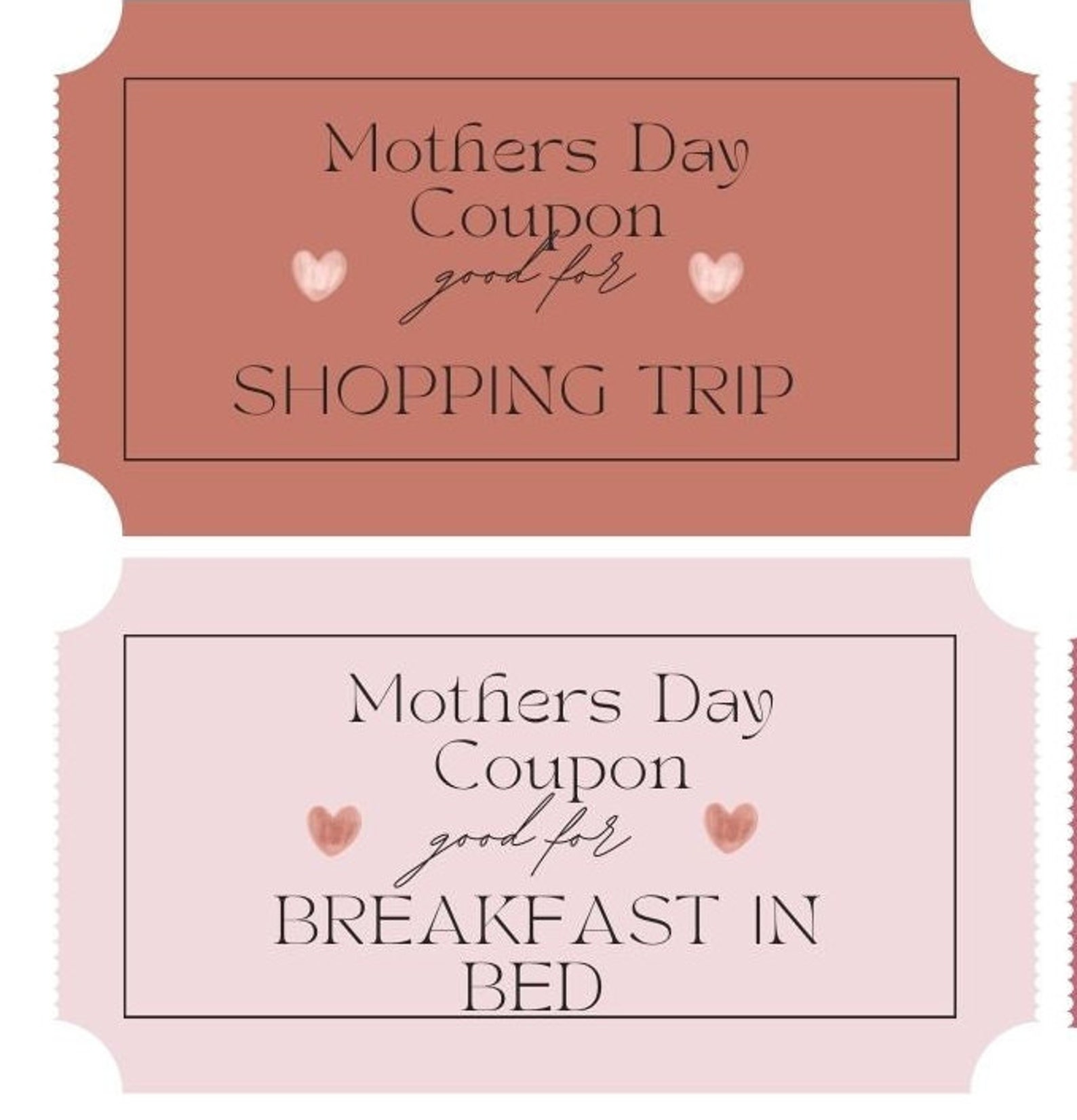 MOTHERS DAY COUPON |mothers Day Printable Coupon |last Minuet Mothers ...