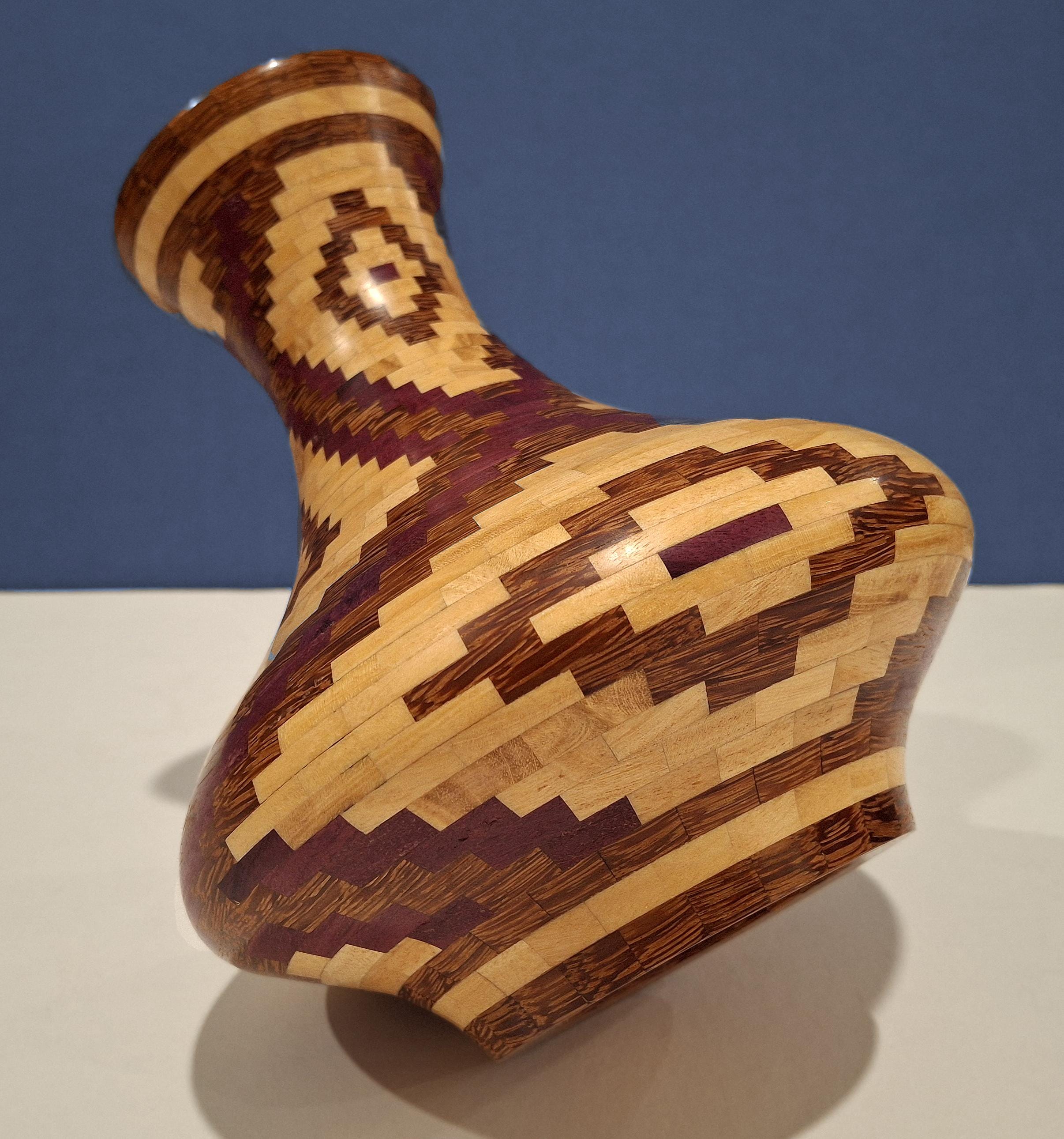 Unique Segmented Vase From 3 Timbers - Etsy