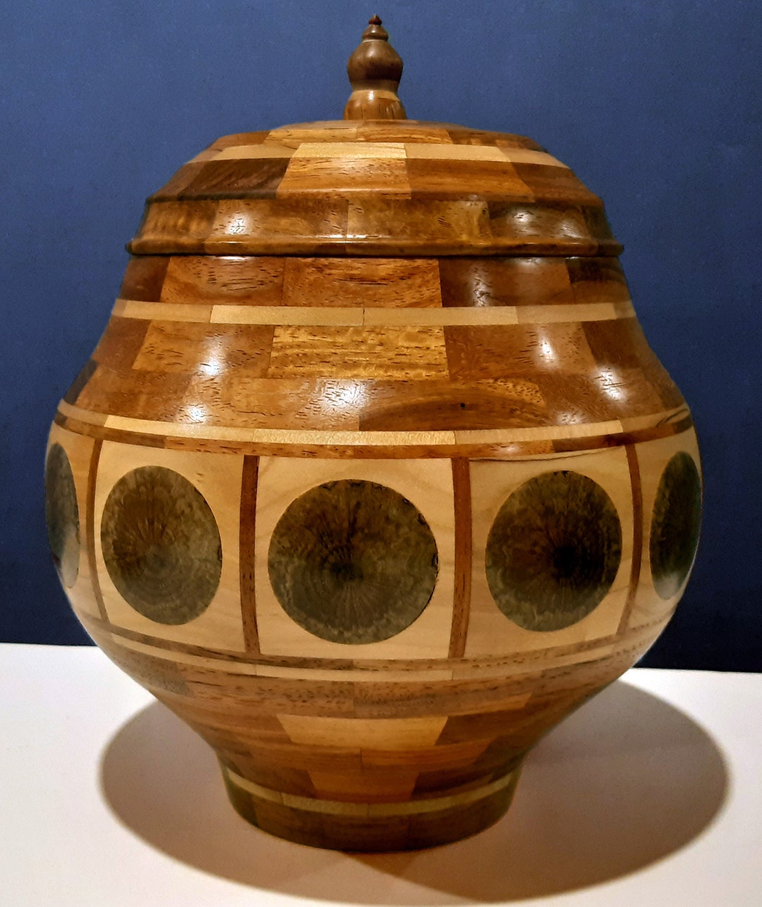 Handmade Wooden Biscuit Barrel - Etsy